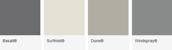 ColorBond Colours Brisbane - Affordable Sheds Southside